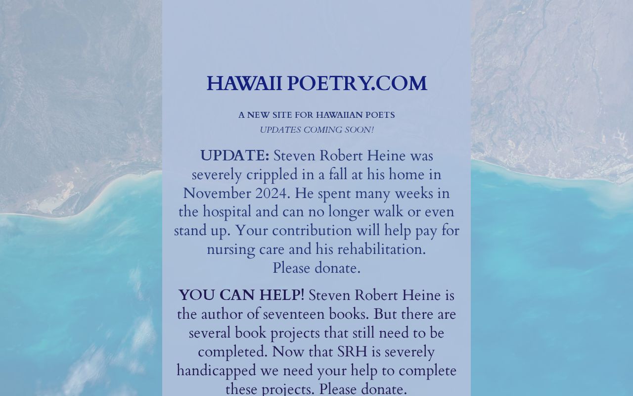Hawaii Poetry dot com.